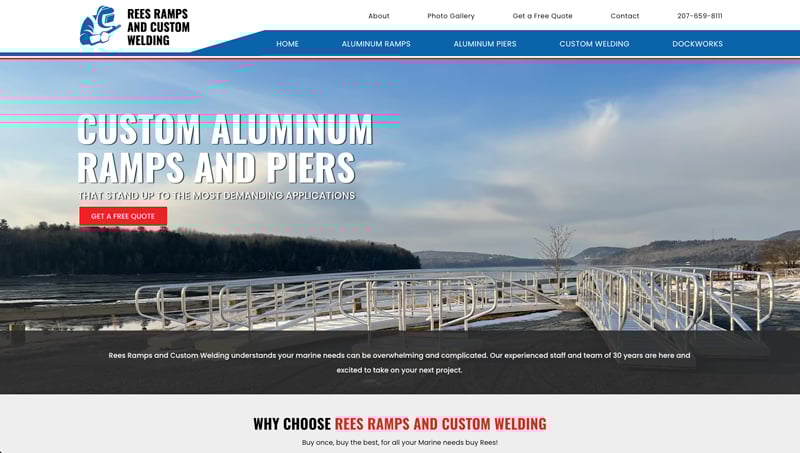 New Website for Rees Ramps & Custom Welding | Links Web Design | Bangor ...